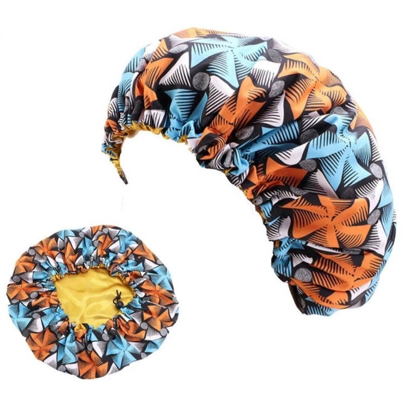 Satin African Print Head Bonnet for Adults and Children. - Etsy
