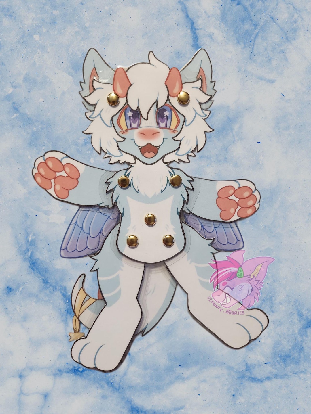 Custom Poseable Fursona Badges - Etsy