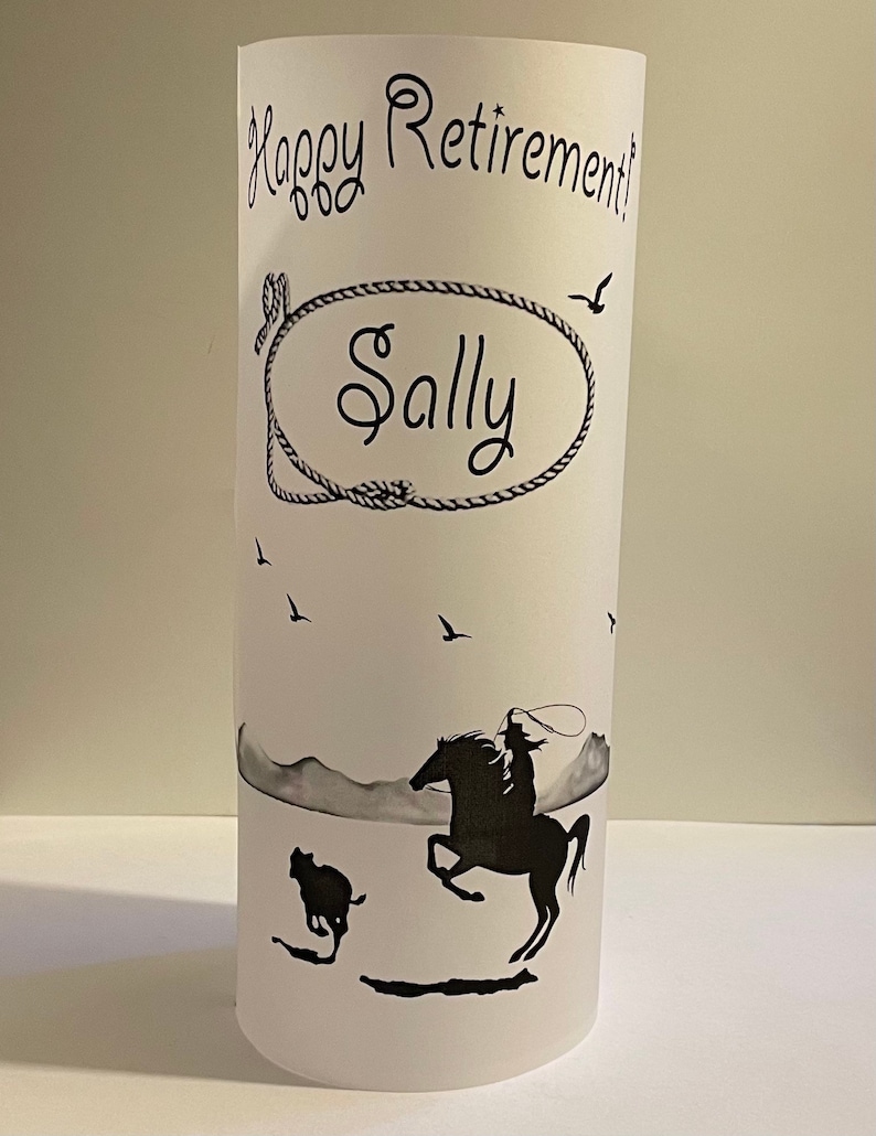 12 Personalized Retirement, Birthday Party Western, Cowboy, Rodeo, Bull ...