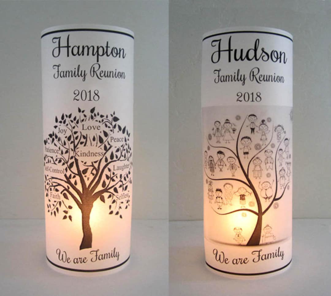 12 Personalized Family Reunion Party Centerpiece Table Decor Vellum ...
