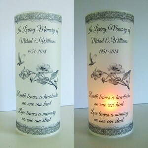 12 Personalized Memorial Funeral, Celebration of Life Table Decoration ...