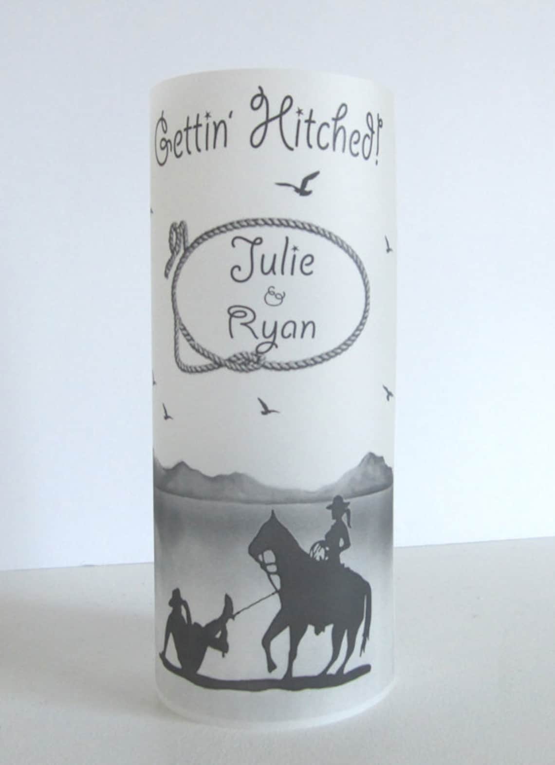 12 Personalized Western Cowboy Wedding Anniversary | Etsy