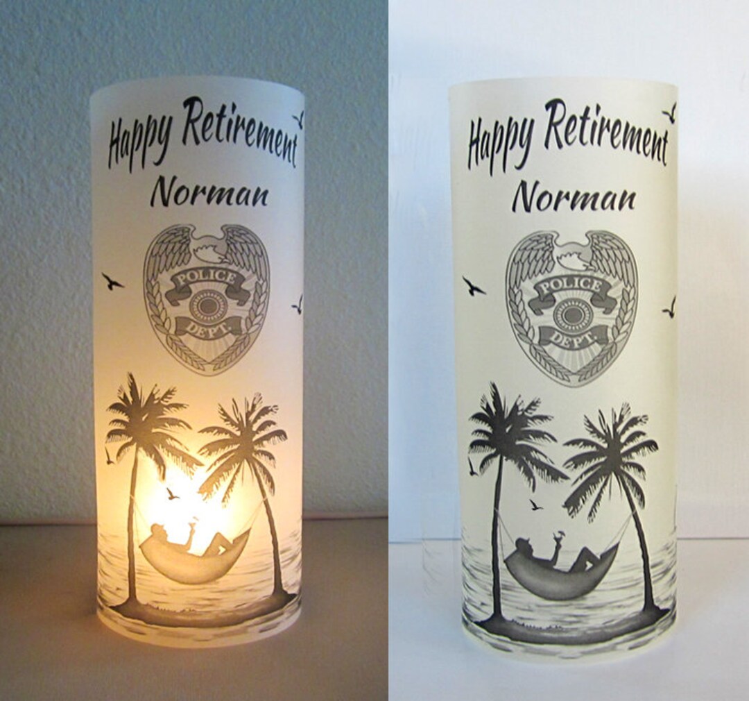 12 Personalized Police Officer Sheriff Retirement / Birthday ...