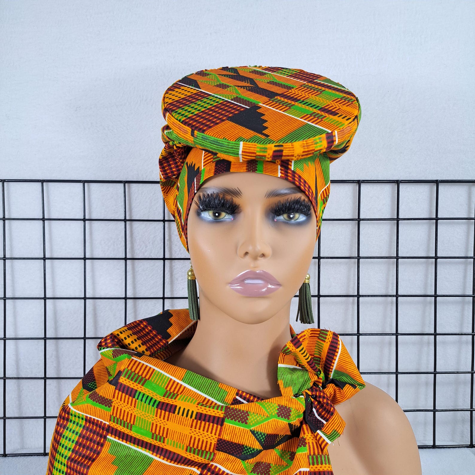 Kente Hat, Afrocentric Headwear, African Clothing, African Head Wraps ...