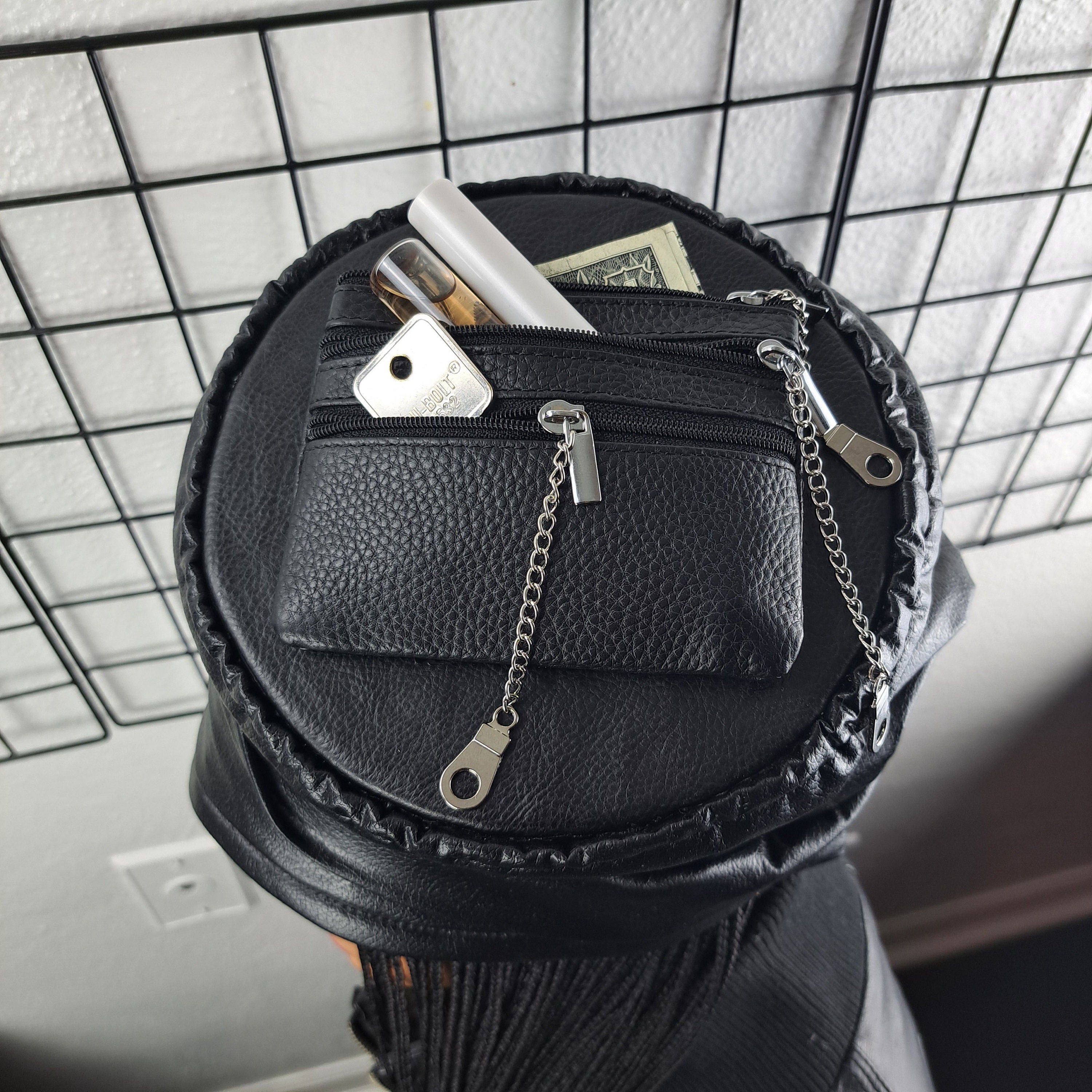 Flat Top Tilt Multi Functional Coin Purse Hat by Slouch Hats for Women ...