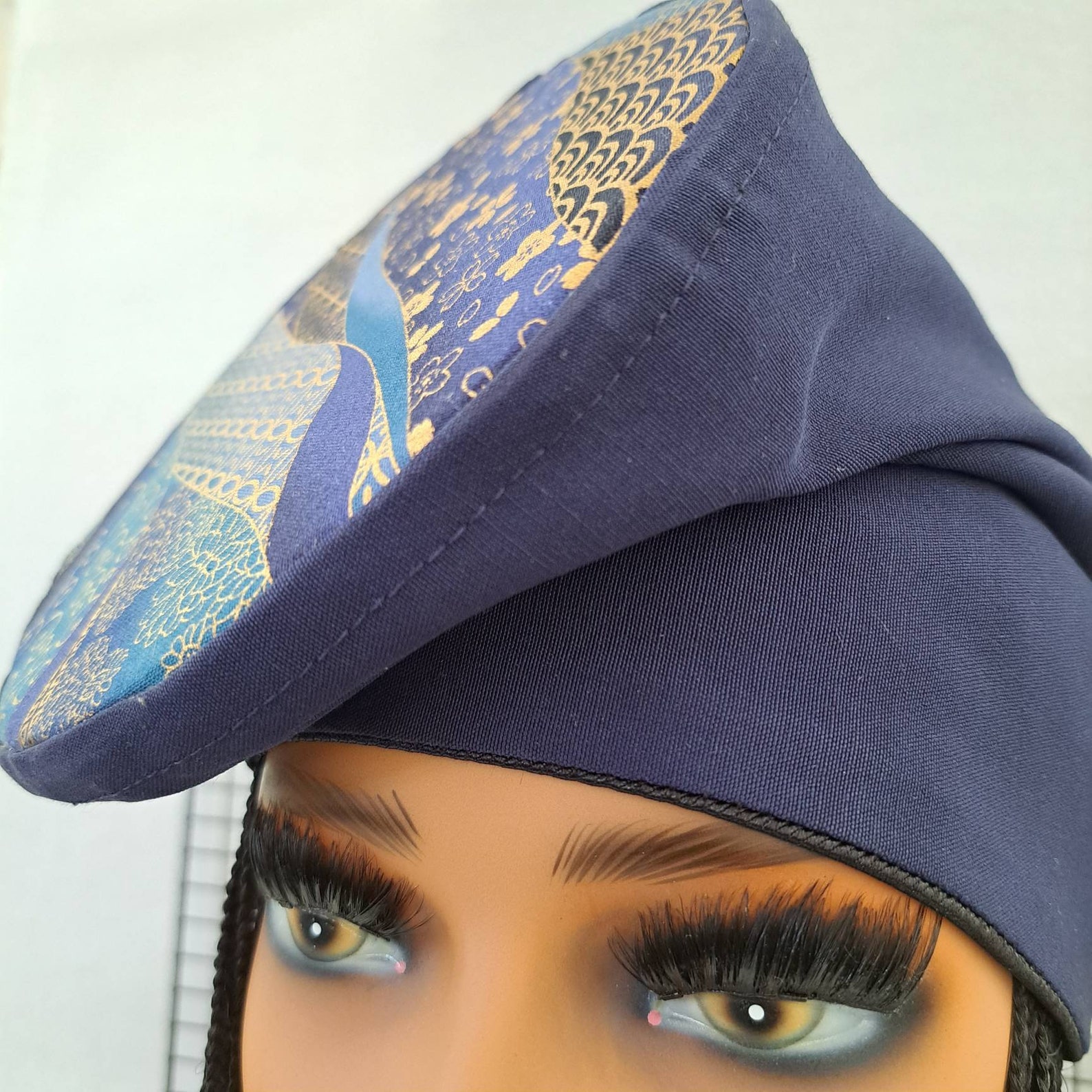 Flat Top Hat, Slouch Hats for Women, Brimless Hat, With Satin Liner ...