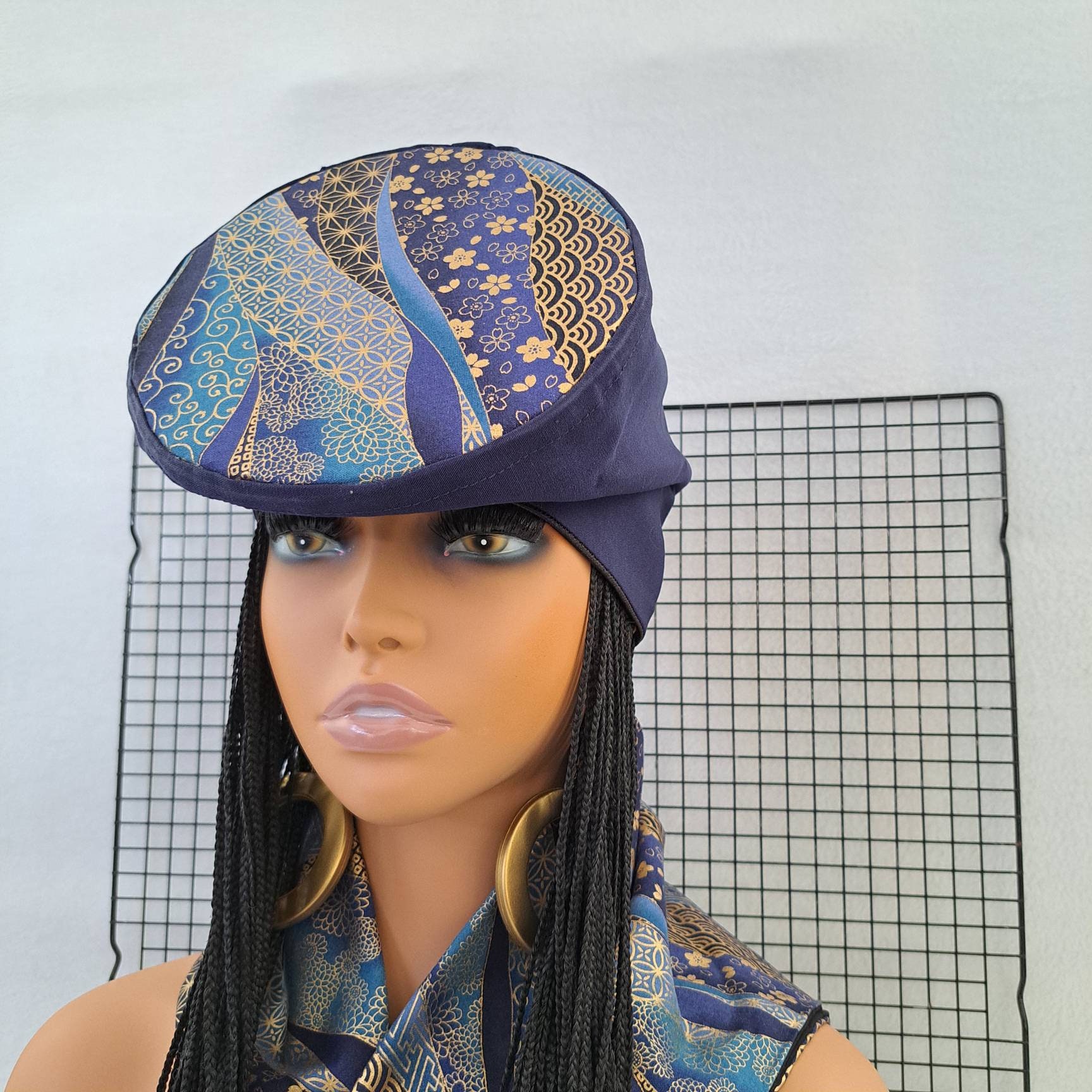 Flat Top Hat, Slouch Hats for Women, Brimless Hat, With Satin Liner ...