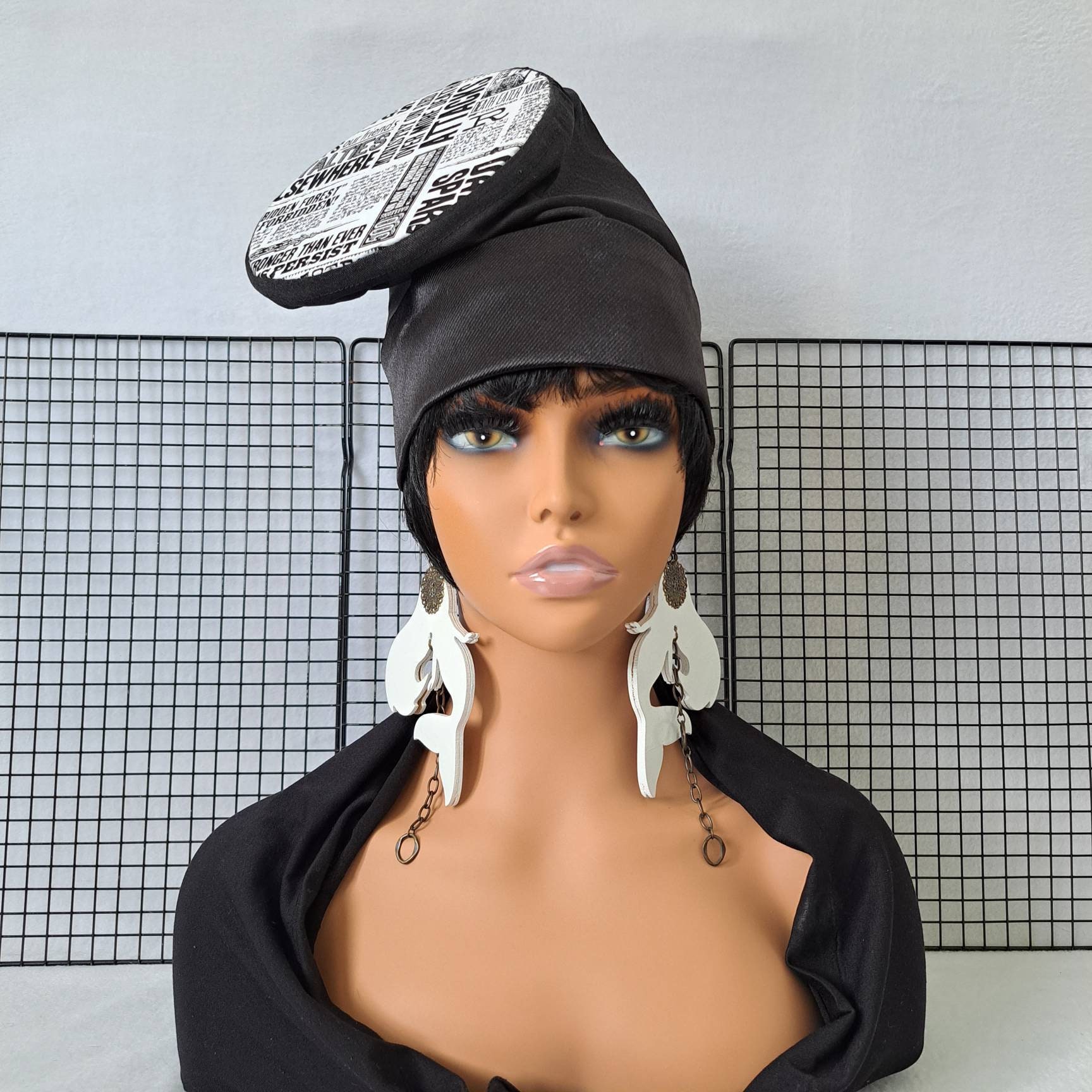 Wide Brim Slouchy Tilt Streetwear Flat Cap by Slouch Hats for Women ...