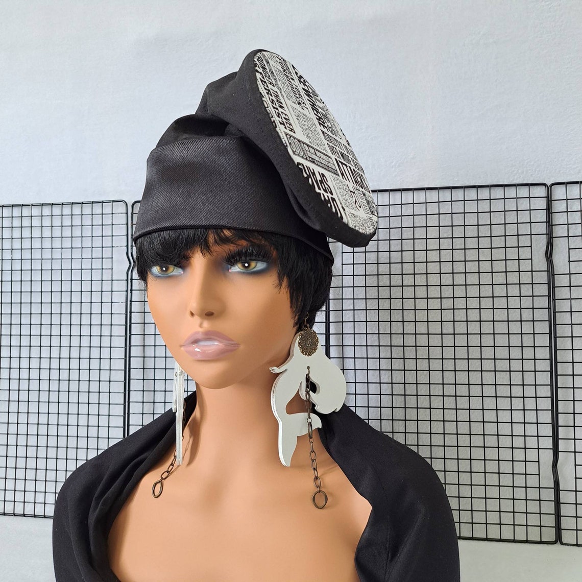 Wide Brim Slouchy Tilt Streetwear Flat Cap by Slouch Hats for - Etsy