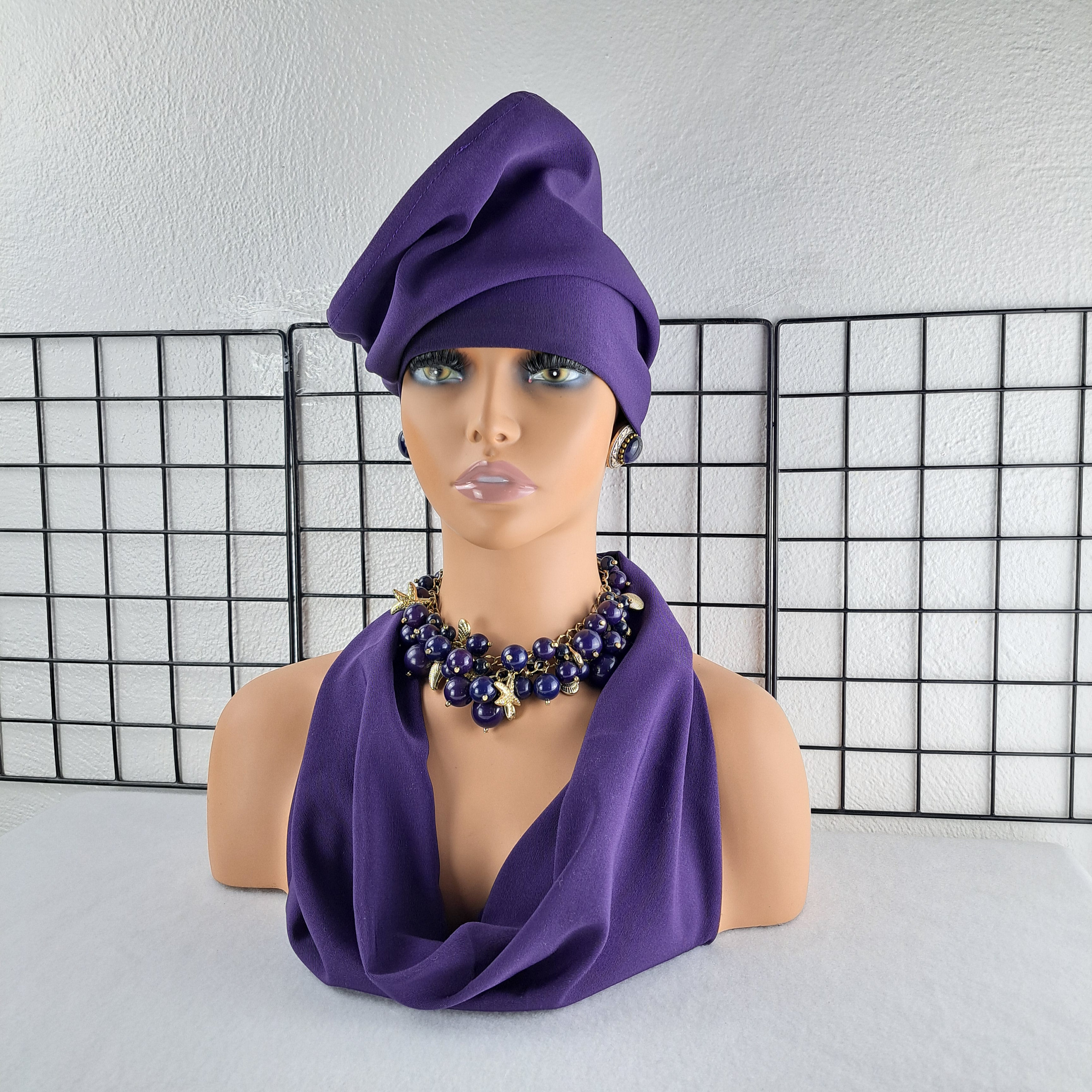 Flat Top Hat, Slouch Hats for Women, Brimless Hat, With Satin Liner ...