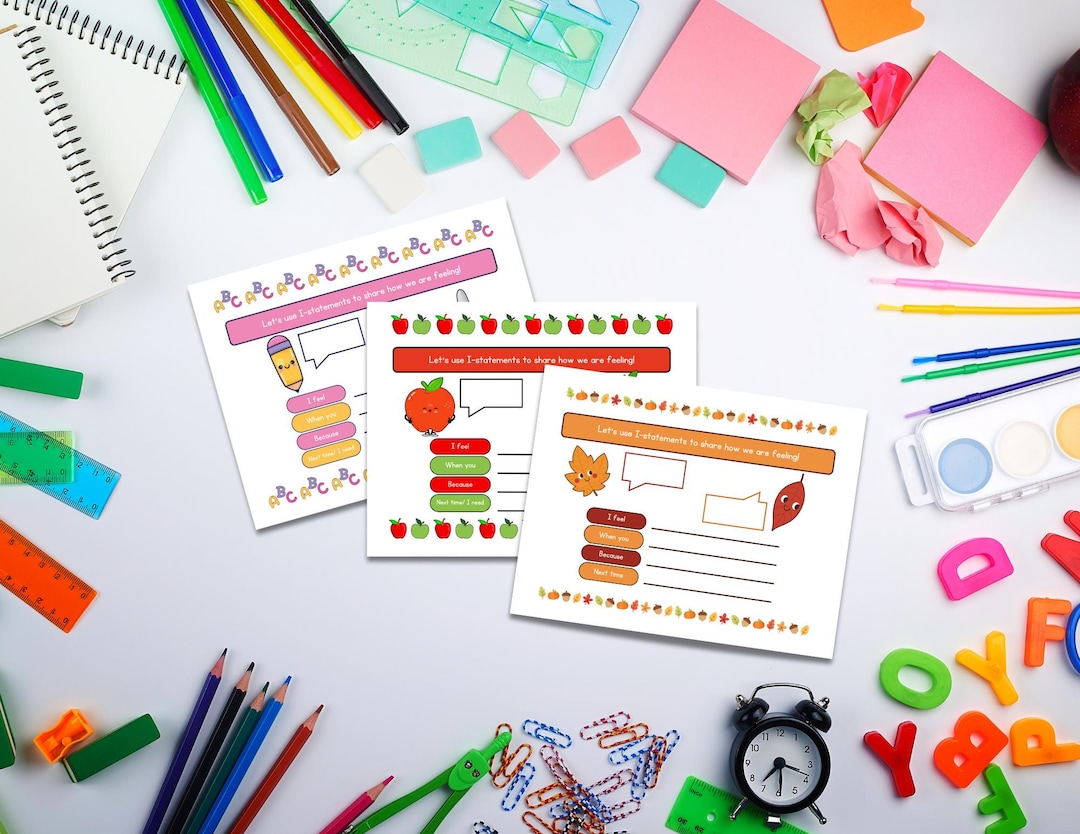 I Statement Posters: SEL Therapy Visuals for Kids & Adults (digital ...