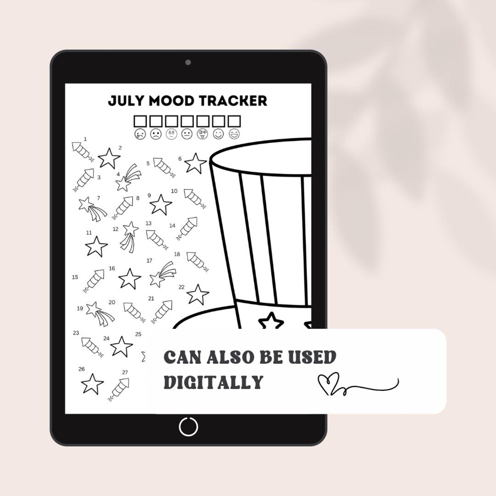 Printable Monthly Mood Tracker: Mental Health Journal (digital Download ...