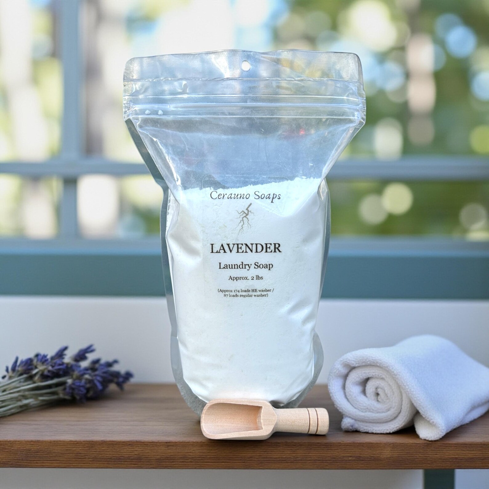 Lavender Scented Natural Powder Laundry Soap | Boosted With Baking Soda ...