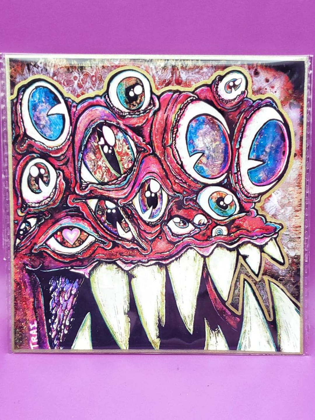 HAROLD Square Monster Art Print - Etsy