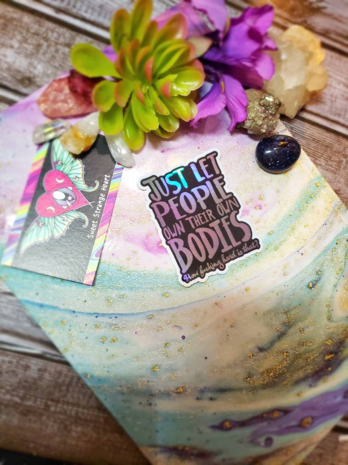Body Autonomy Pro-choice Holographic Sticker just Let - Etsy