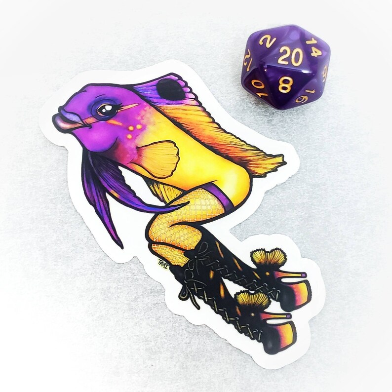 Fairy Basslet Reverse Mermaid Clear Vinyl Sticker - Etsy