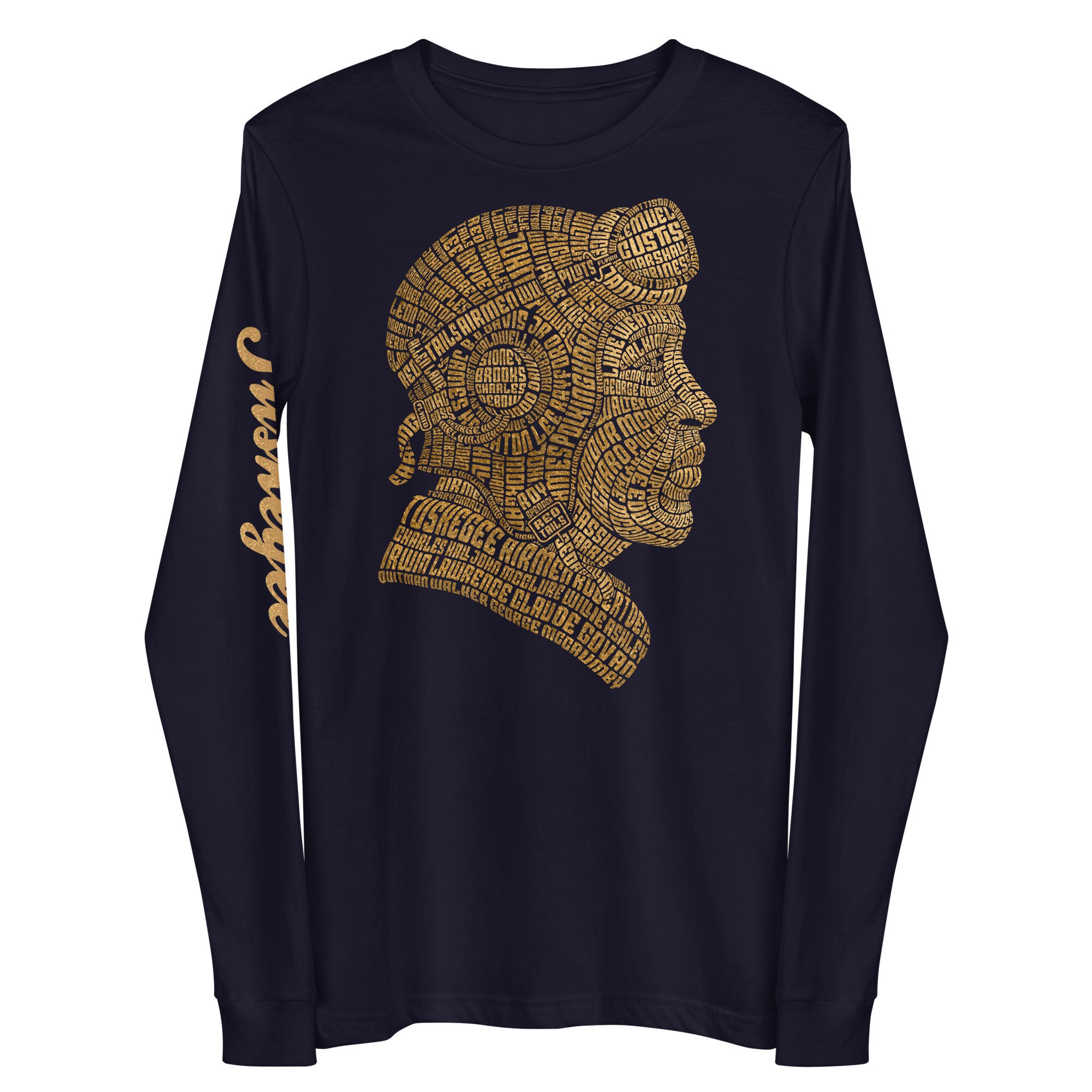 Tuskegee Airmen Tribute in Gold on Unisex Long Sleeve Tee - Etsy