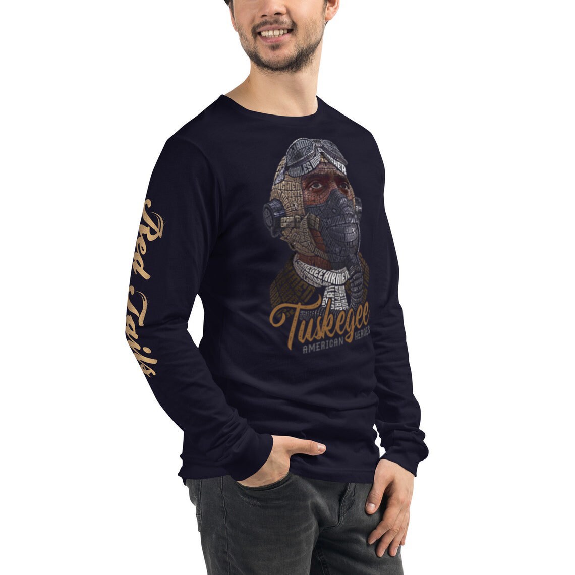 Tuskegee Airmen American Heroes Tribute on Unisex Long Sleeve Tee - Etsy