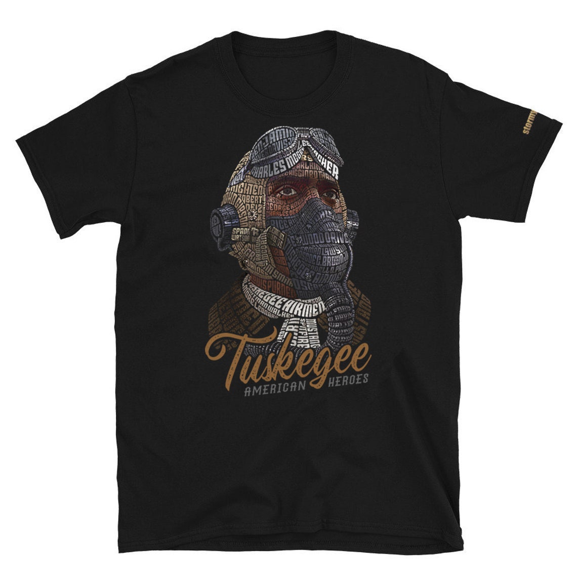 Tuskegee Airmen American Heroes Tribute on Short-sleeve Unisex T-shirt ...