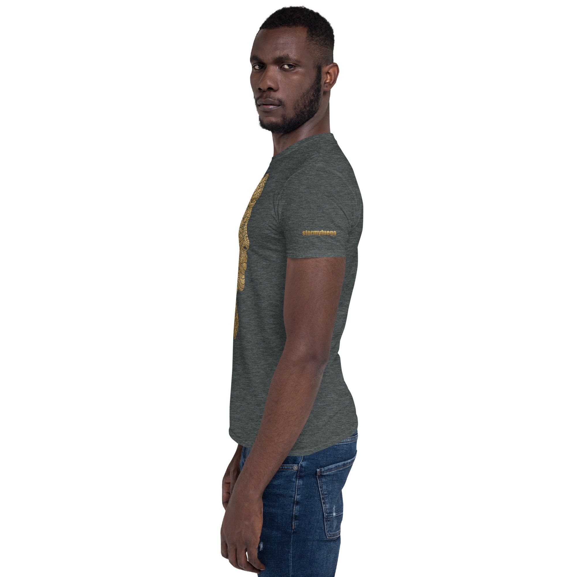 Tuskegee Airmen Tribute Typography Graphic in Gold Short-sleeve Unisex ...