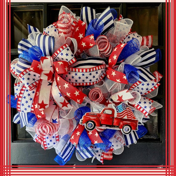 Labor Day Wreath - Etsy