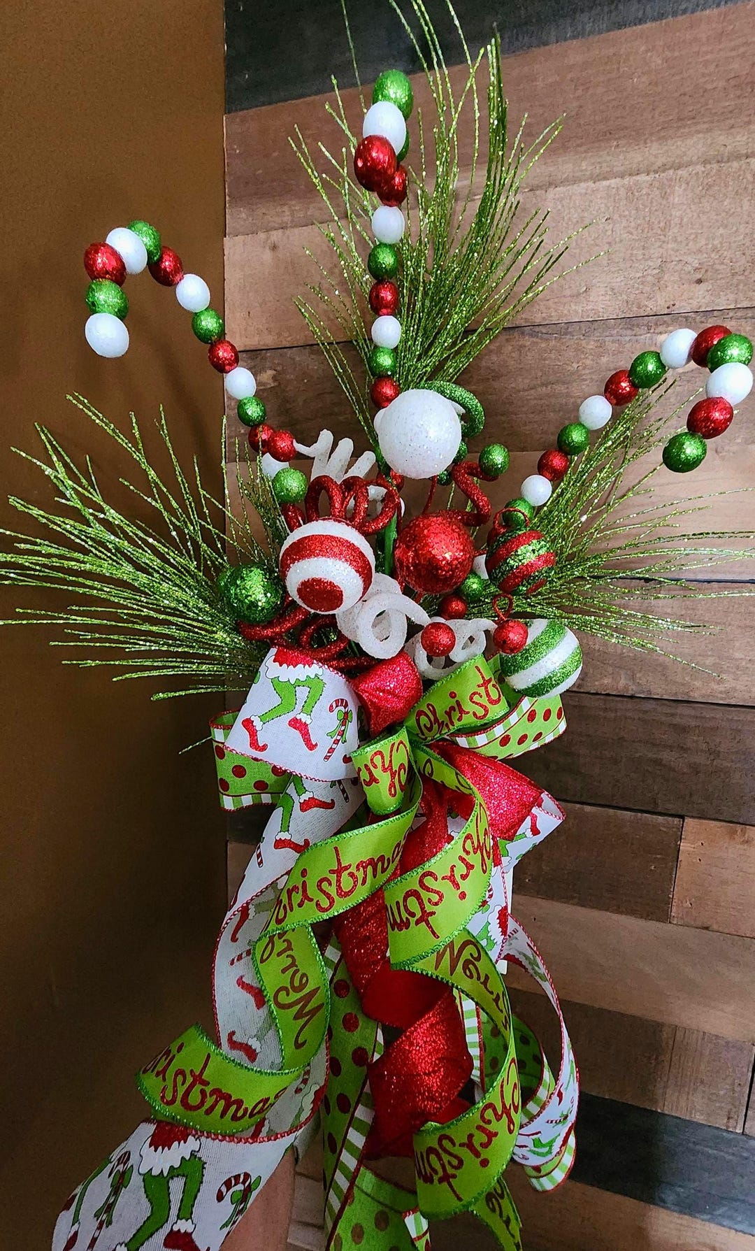 Christmas Tree Topper With Ribbon Tails - Etsy