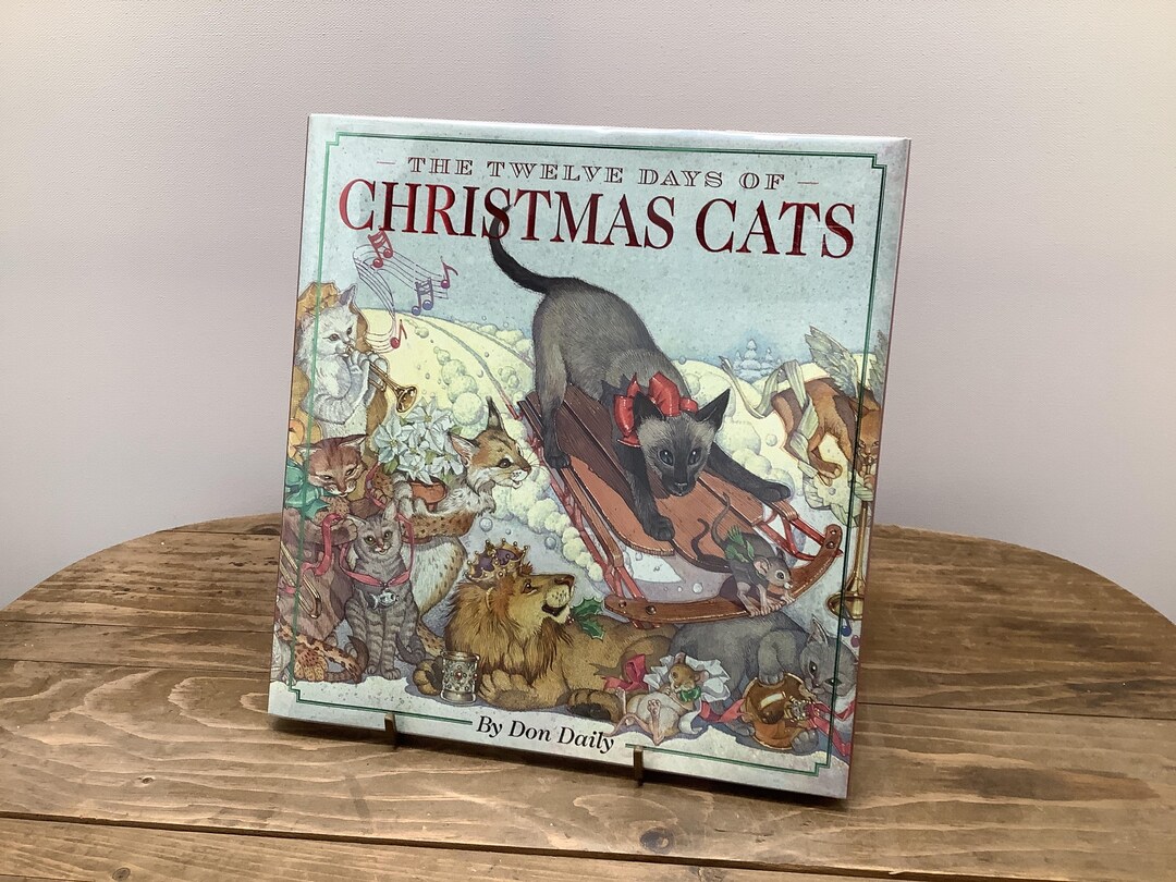 1998 the Twelve Days of Christmas Cats; Christmas Cat Book; Tabby Cats ...