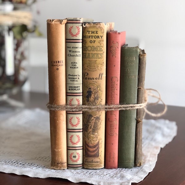 Antique Book Collection - Etsy