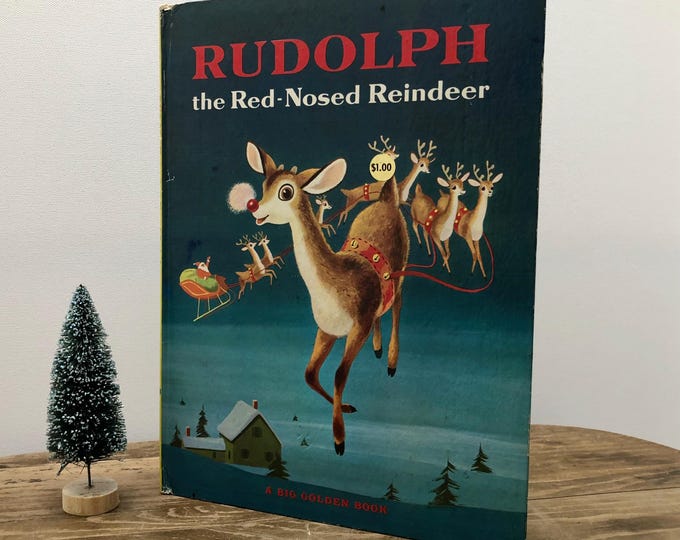 1969 Rudolph the Red Nosed Reindeer; Big Golden Book; Illustrated by ...