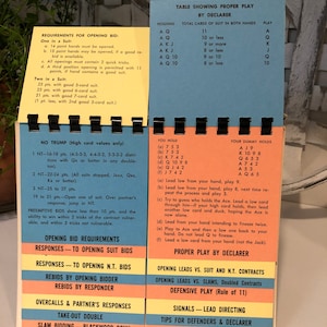 Vintage Bridge Guide Charles Goren Twin Guide to Winning Bridge Card ...
