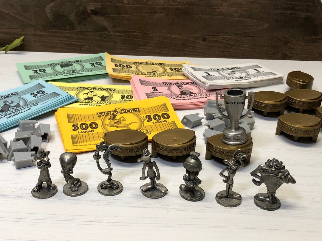 1999 Looney Tunes Monopoly Extra Game Pieces Sylvester Tweety ...