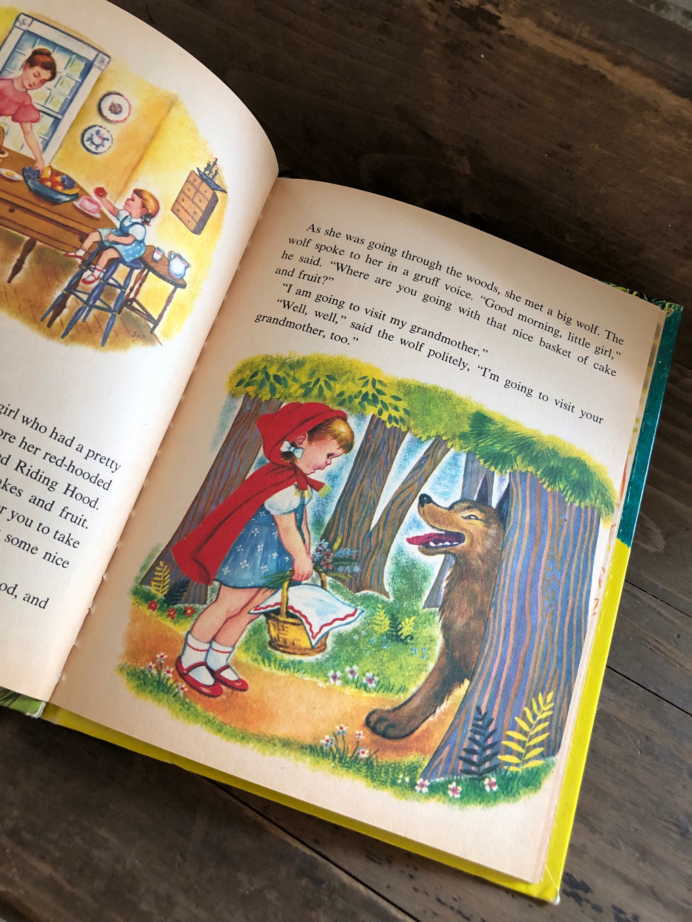 Little Red Riding Hood / the Three Little Pigs Two in One - Etsy