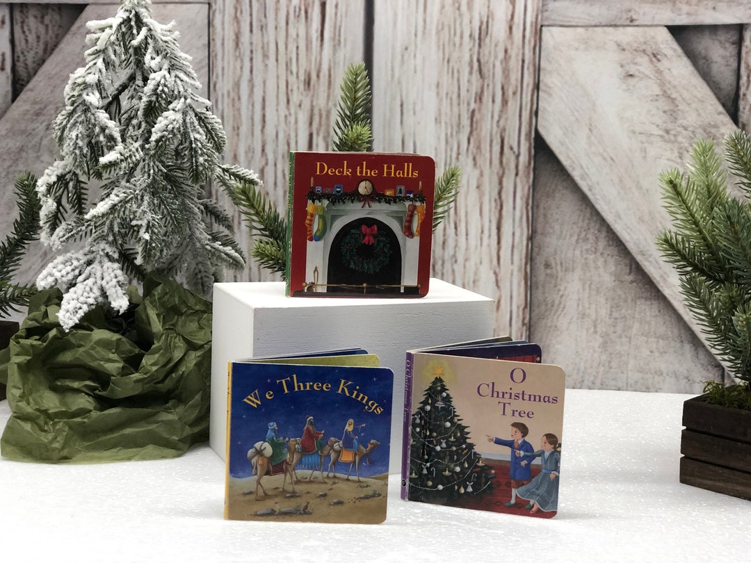 Miniature Christmas Books, Set of 3 Board Books, O Christmas Tree, We ...