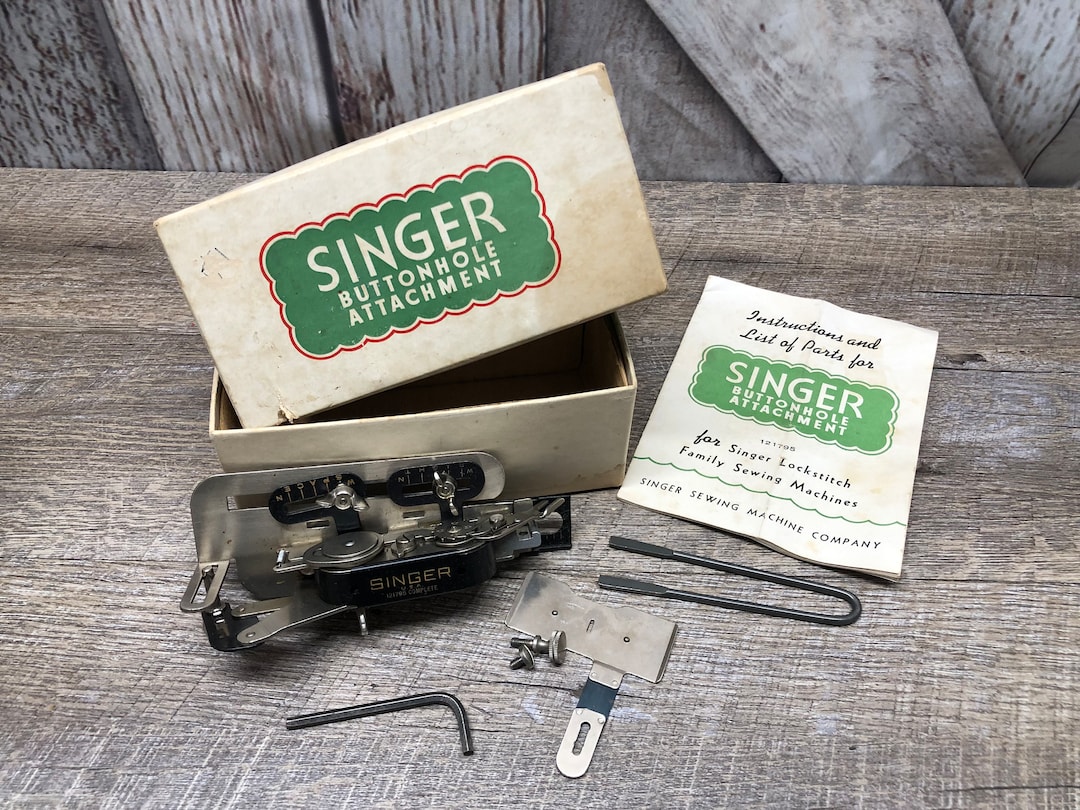 Vintage 1946 Singer Buttonhole Attachment No 121795 - Sewing Machine ...