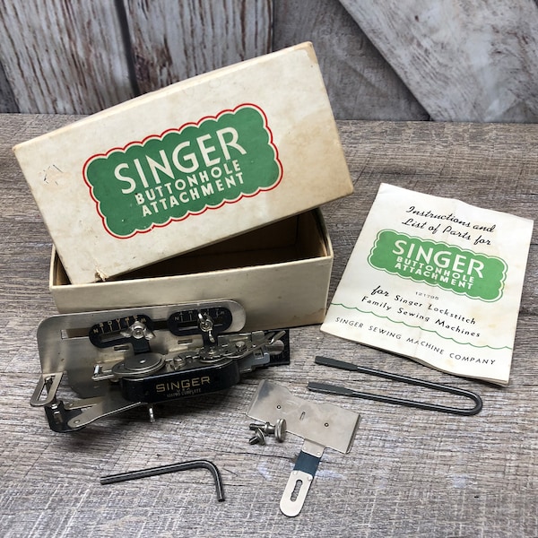 Buttonhole Attachments for Vintage Singer Sewing Machine - Etsy