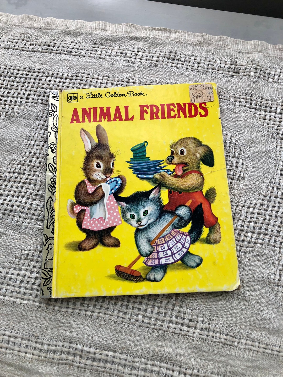 Vintage Animal Friends: Little Golden Book 1976 Bunny Kitten Puppy ...