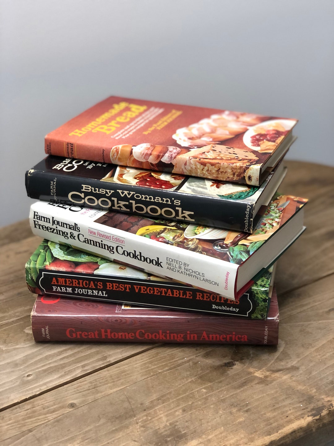 Vintage Farm Journal Cookbook Bundle; Farmhouse Decor; Homemade Bread ...