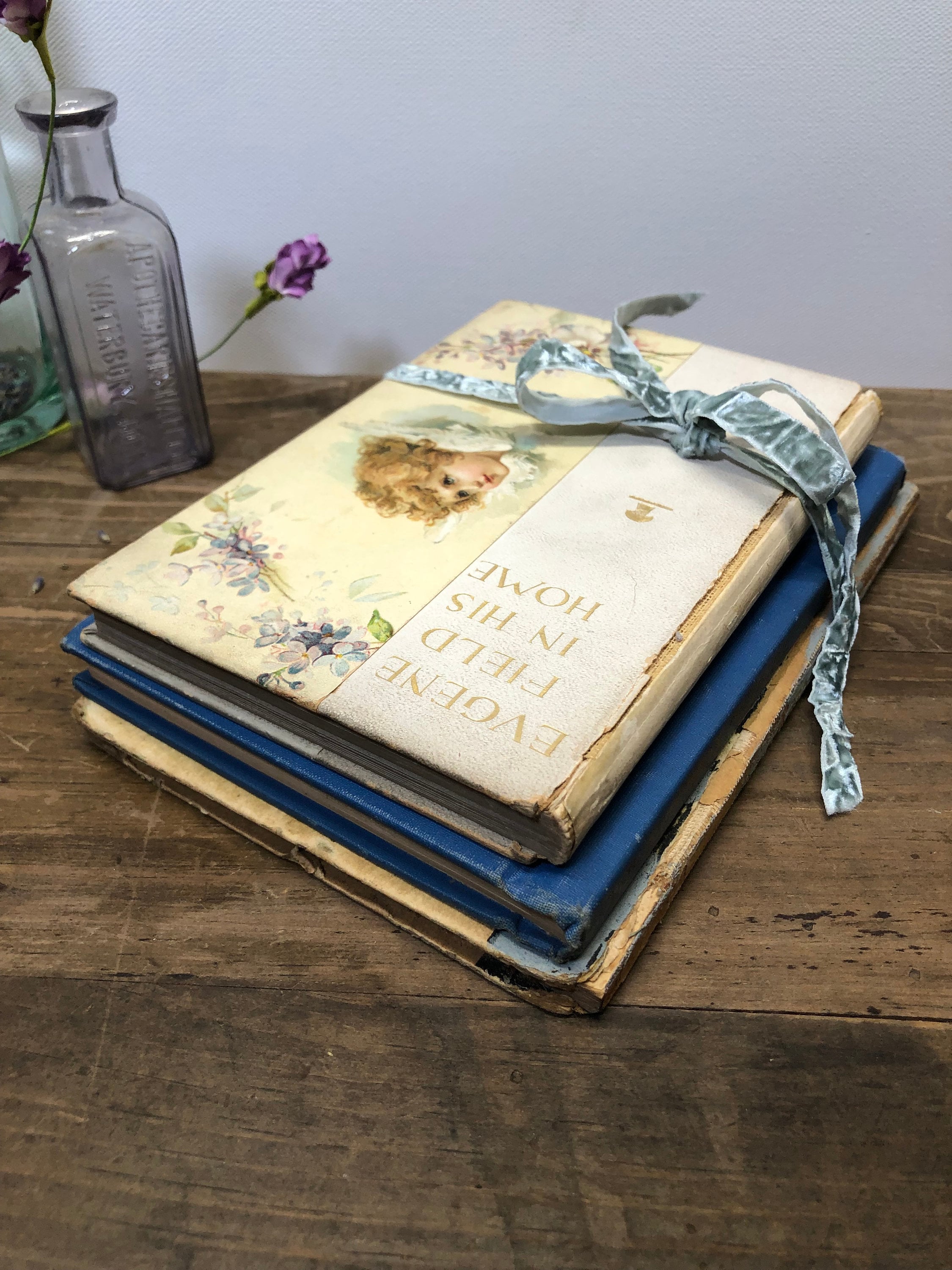 Vintage Decorative Book Bundle; Victorian Angel; the Merchant of Venice ...