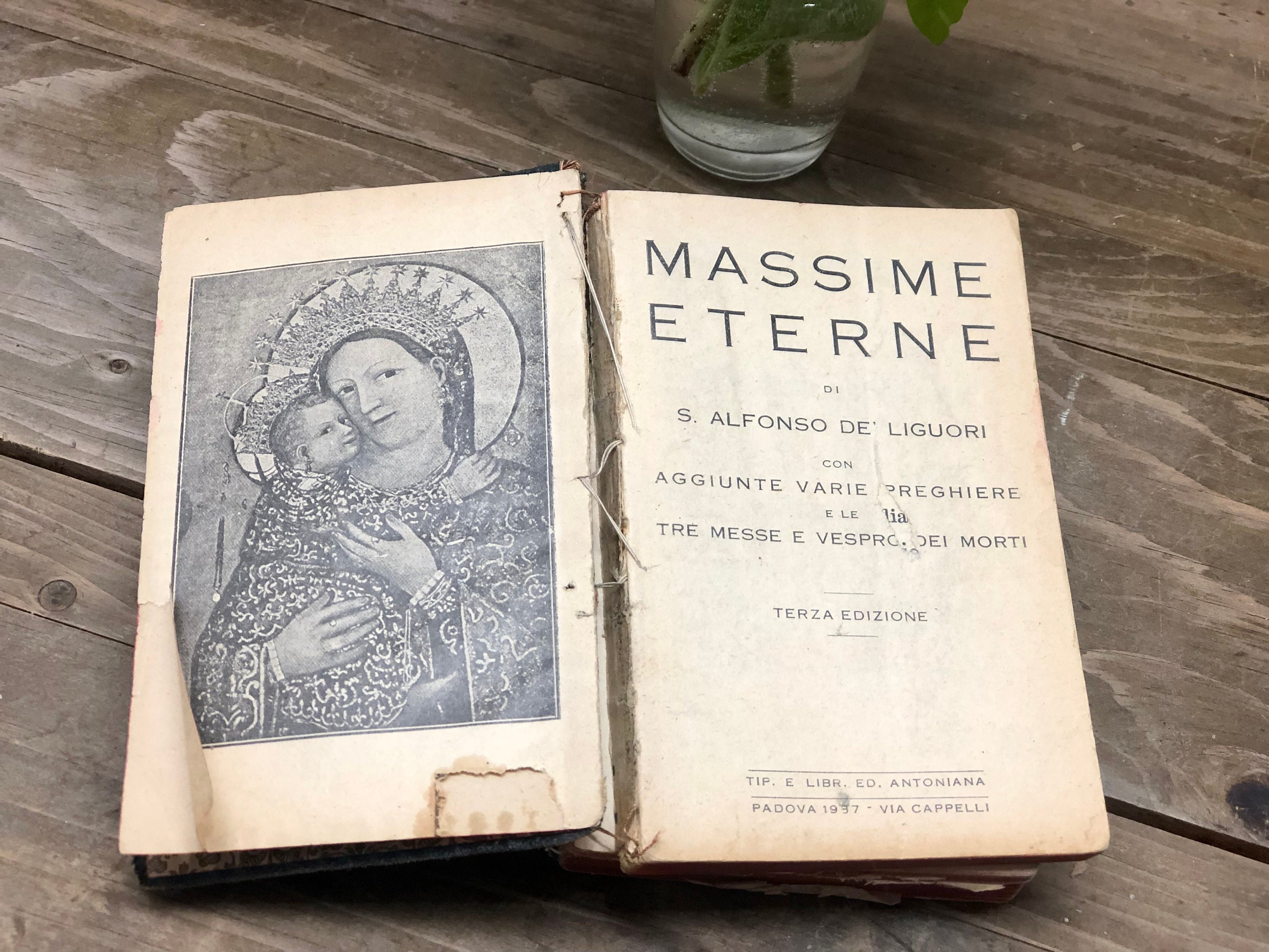 1937 Italian Funeral Christian Prayer Book Vintage 3 Masses and Vespers ...