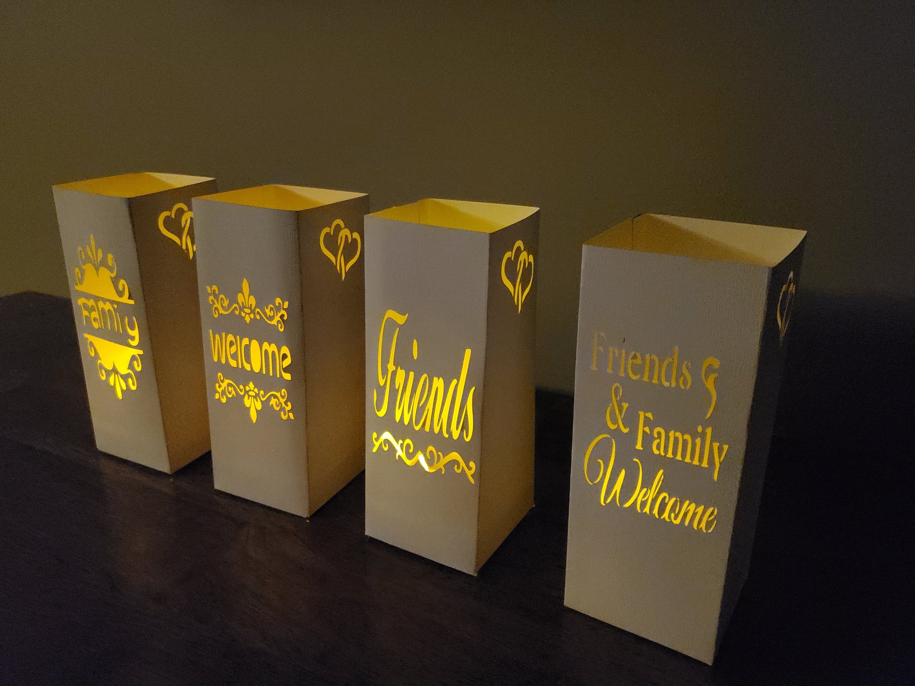 Friends and Family Luminary Lanterns - Etsy