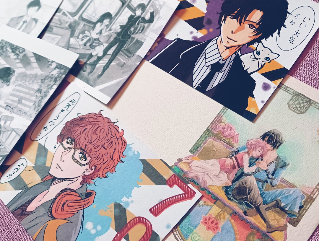 Anime/manga Postcards - Coloured - Etsy