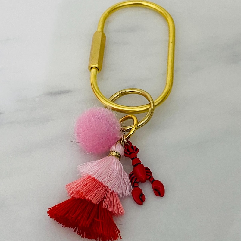 Preppy Keychain - Etsy