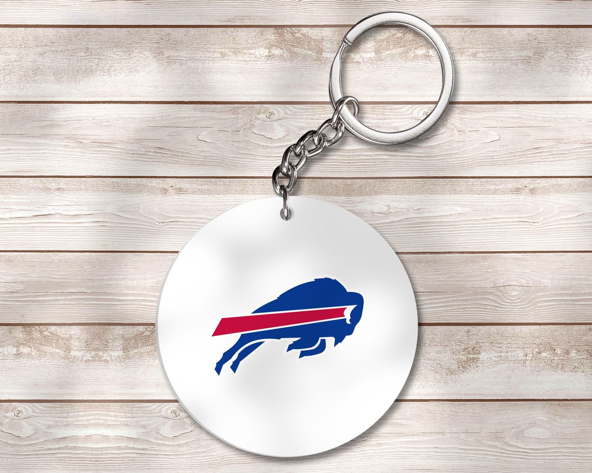 Personalized Buffalo Bills Keychain NFL Keychain Double | Etsy