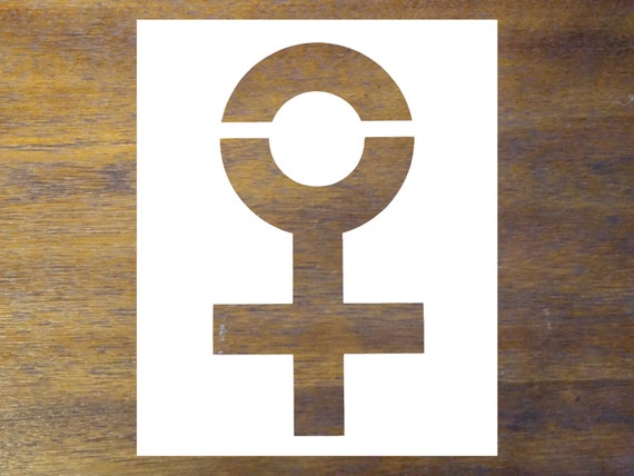 Female Symbol Stencil Reusable Color Draw & Paint Stencil - Etsy