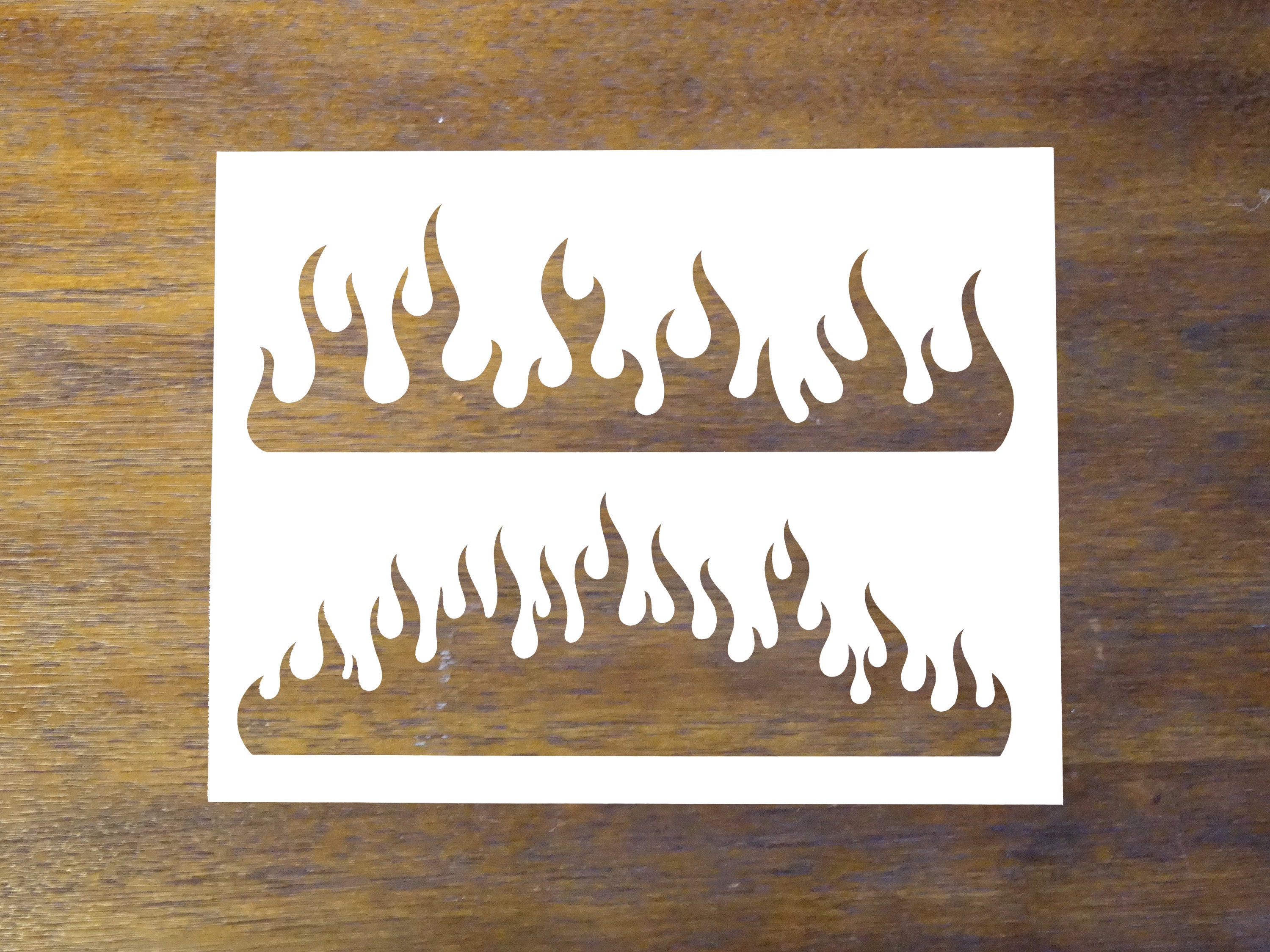 Plantilla Llamas de fuego Color reutilizable Dibujar & | Etsy