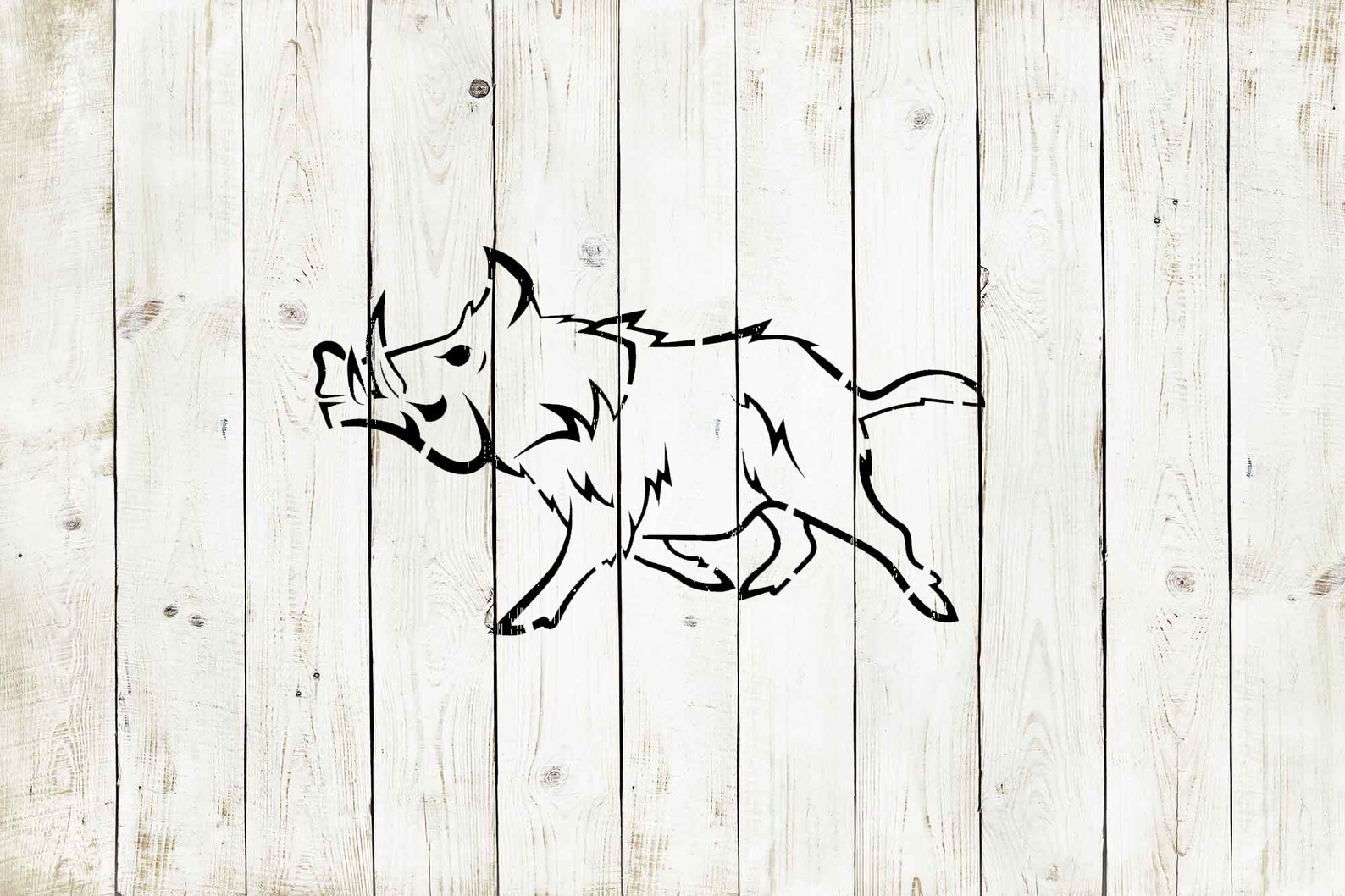 Wild Hog Pig Stencil Reusable Color Draw & Paint Stencil - Etsy
