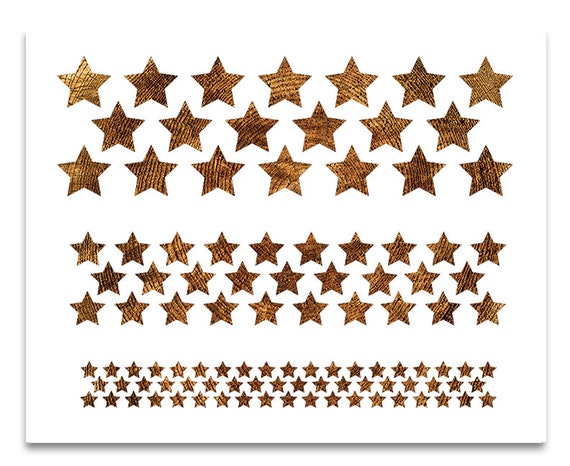 Star Stripe Pattern Stencil 3 Sizes Reusable Color Draw | Etsy