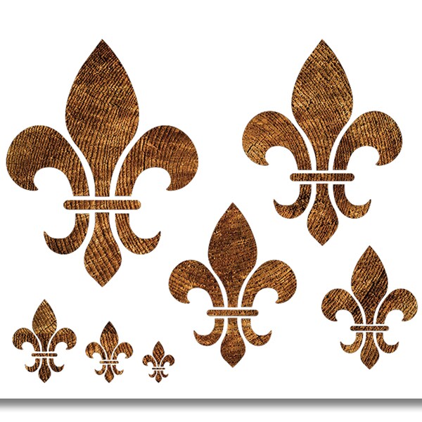Fleur De Lis Stencils - Etsy