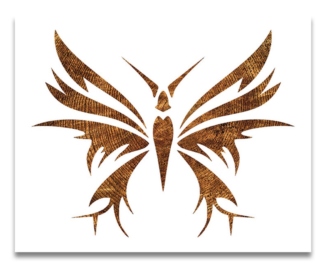 Aztec Butterfly Stencil Reusable Color, Draw, & Paint Custom Stencil ...