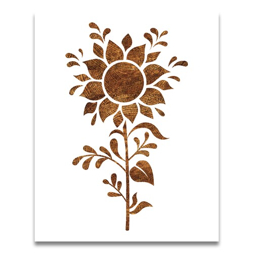 Sunflower Stencil - Etsy